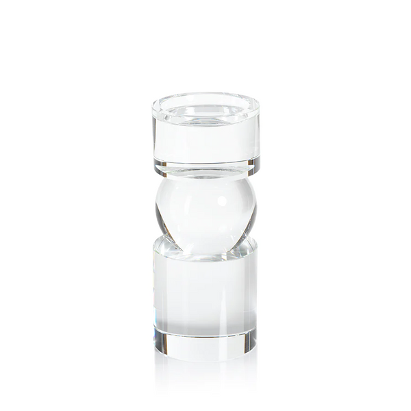Short Crystal Pillar Holder - Boutique Marie Dumas