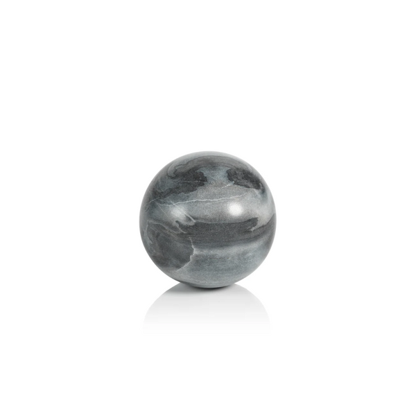 Medium Grey Marble Ball - Boutique Marie Dumas