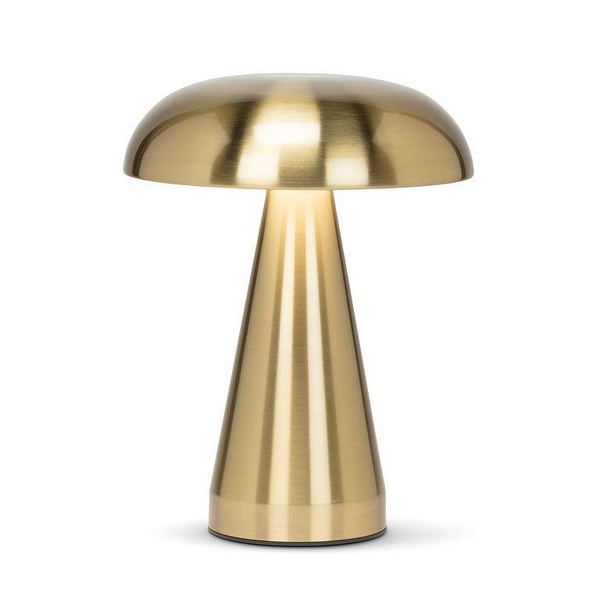 Metallic Mushroom LED Gold Table Light - Boutique Marie Dumas