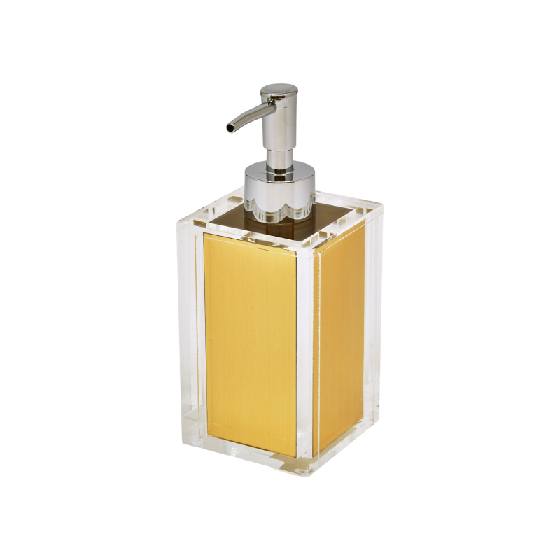 Lucite Gold Soap Dispenser - Boutique Marie Dumas