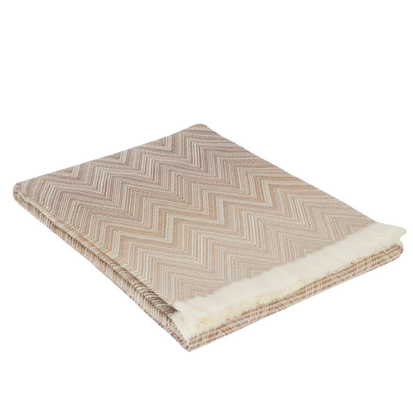 Missoni Timmy Beige Throw - Boutique Marie Dumas