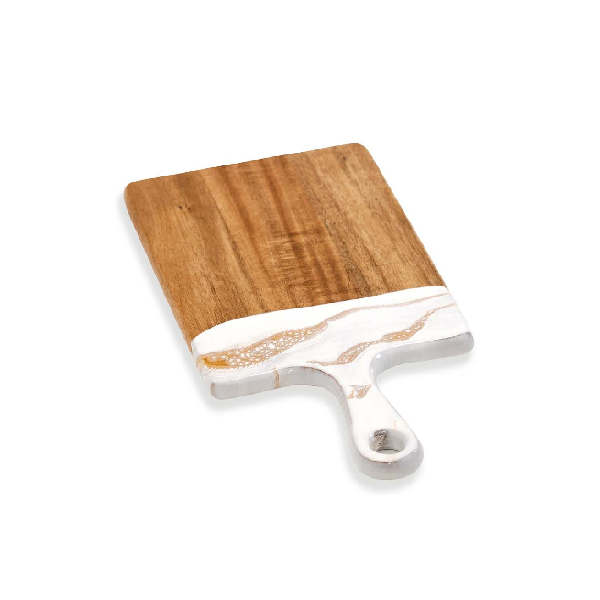 Medium Acacia Gold Quartz Cheese Board - Boutique Marie Dumas